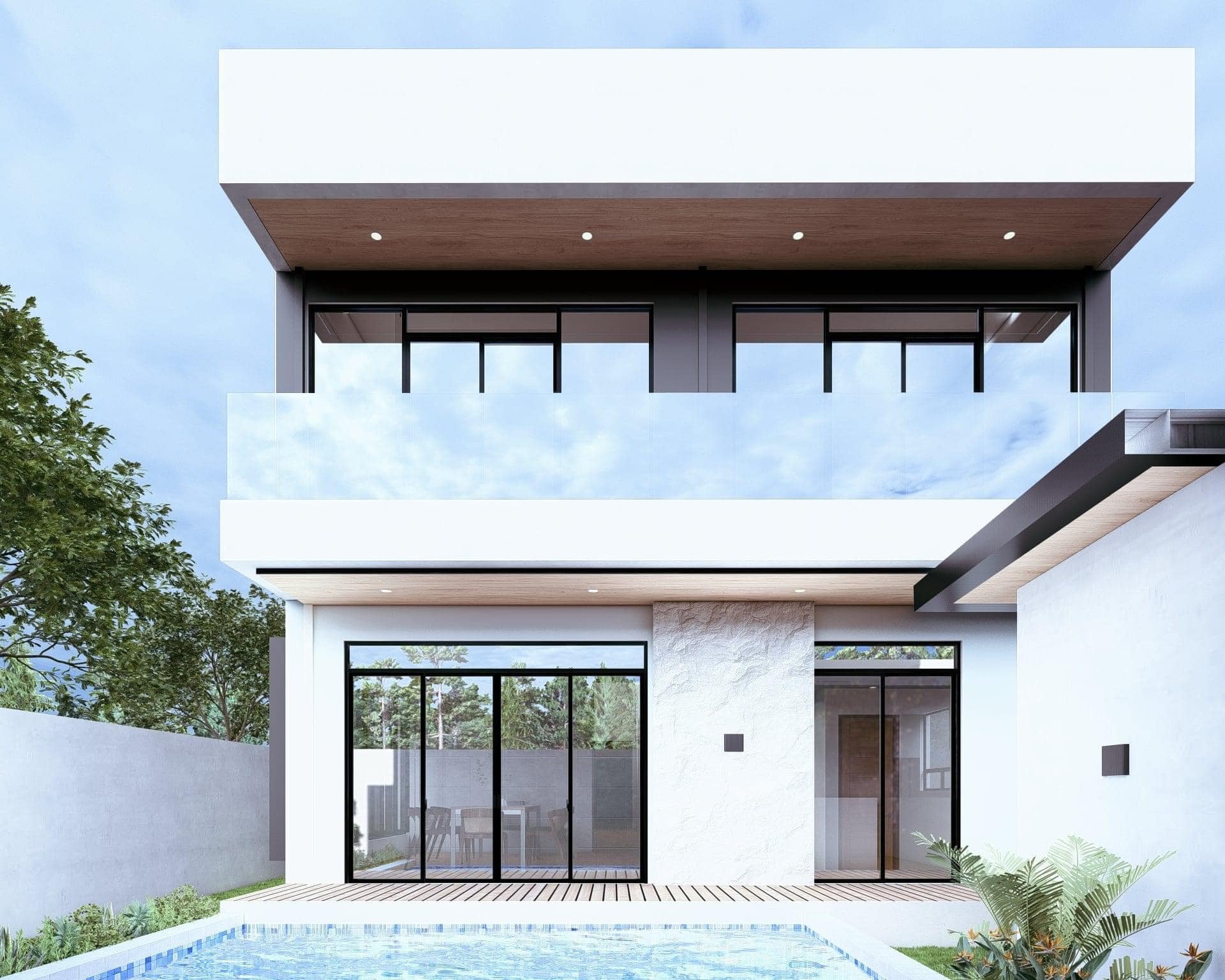 PRE-SELLING MODERN ELEGANT TWO STORY HOUSE WITH POOL IN SAN FERNANDO ...